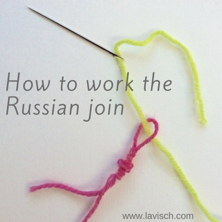 making a Russian join - La Visch Designs