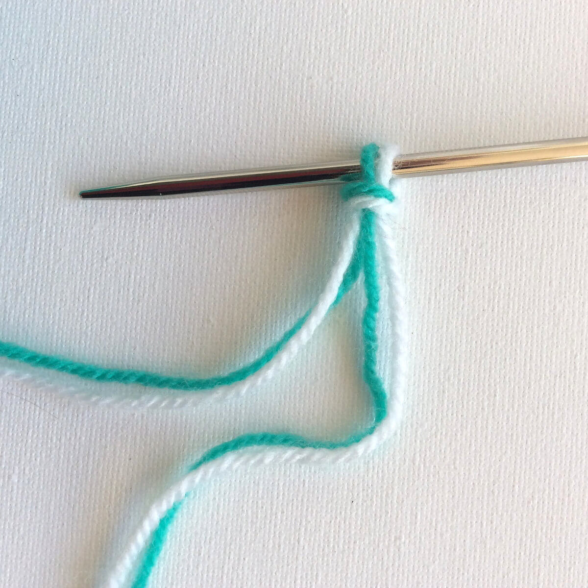 tutorial: a two-color cast-on - La Visch Designs