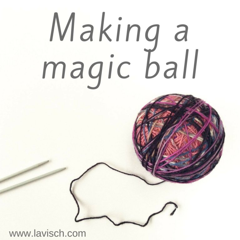 tutorial - joining yarn with a magic knot - La Visch Designs
