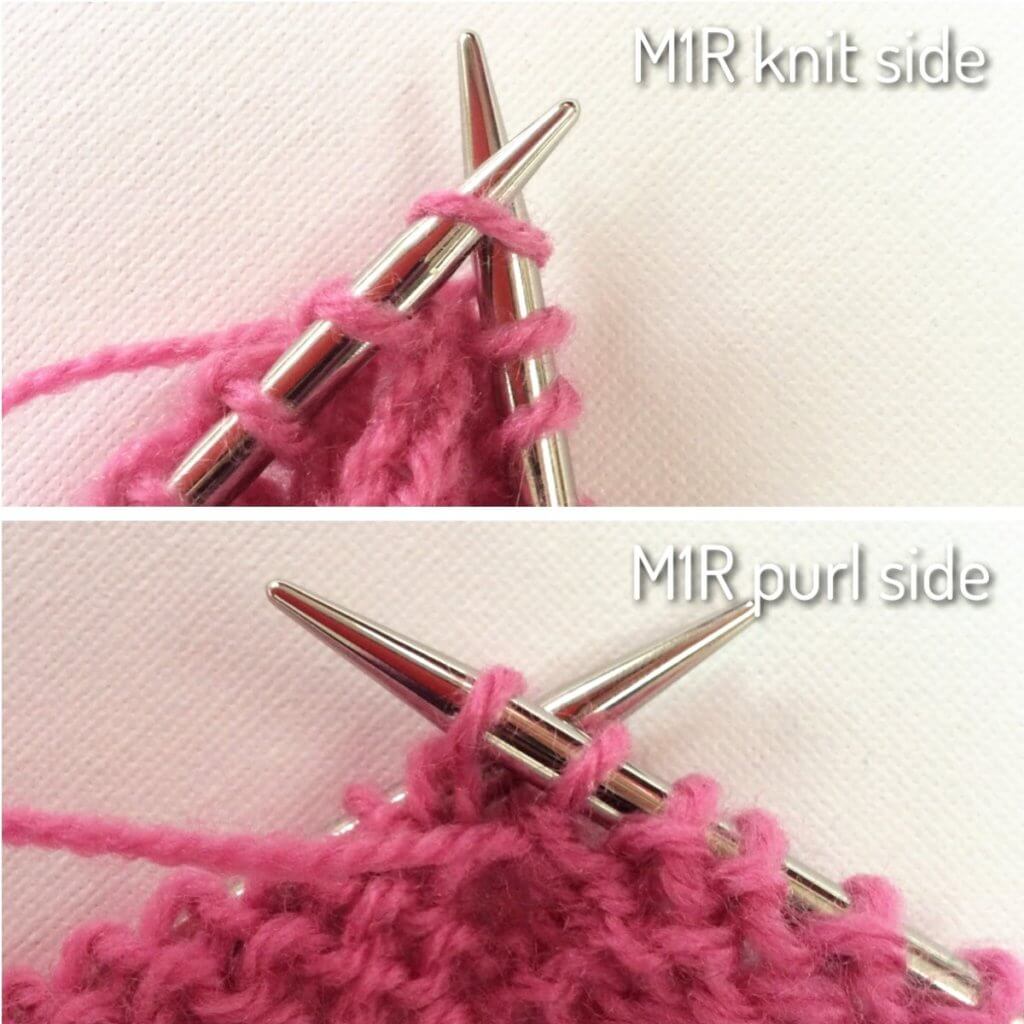 tutorial: knitting M1L and M1R increases - La Visch Designs