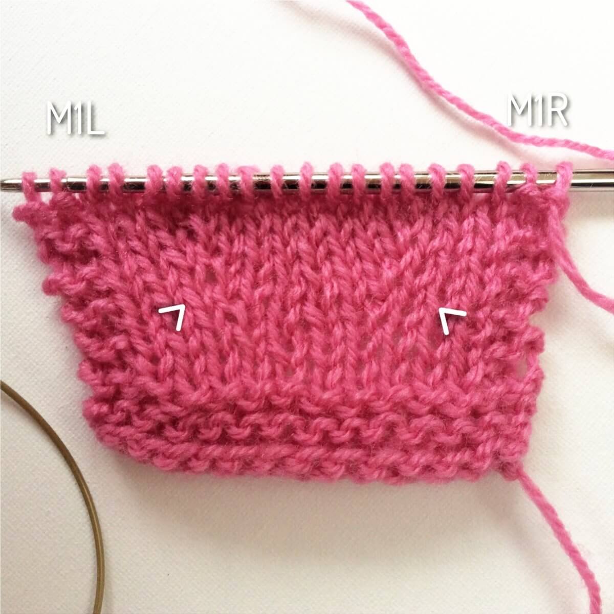 tutorial: knitting M1L and M1R increases - La Visch Designs