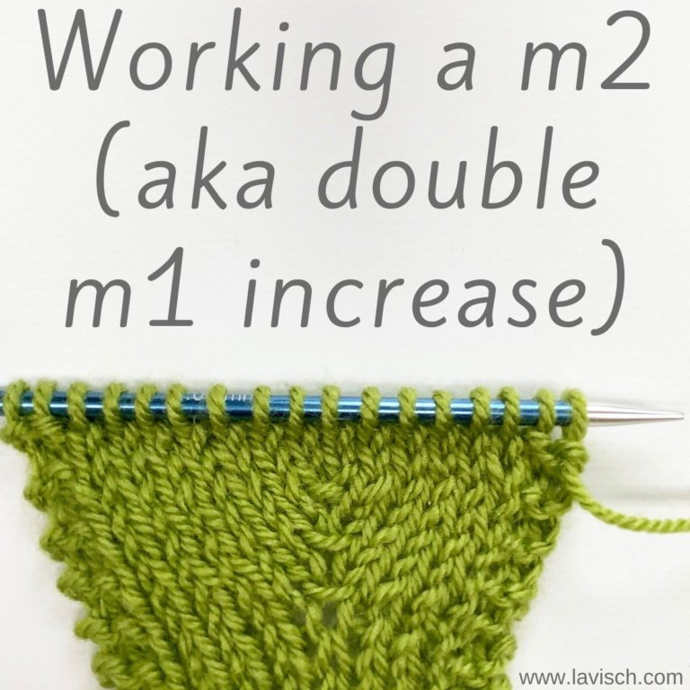 tutorial – working a purl-side left-leaning lifted increase - La Visch ...