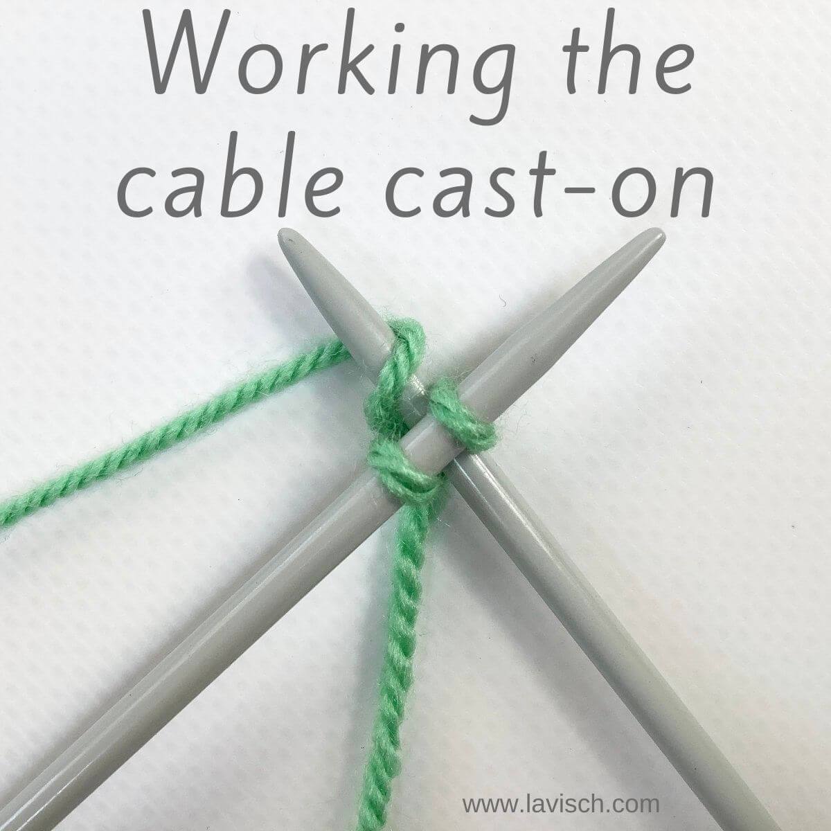 tutorial - the cable cast-on - La Visch Designs