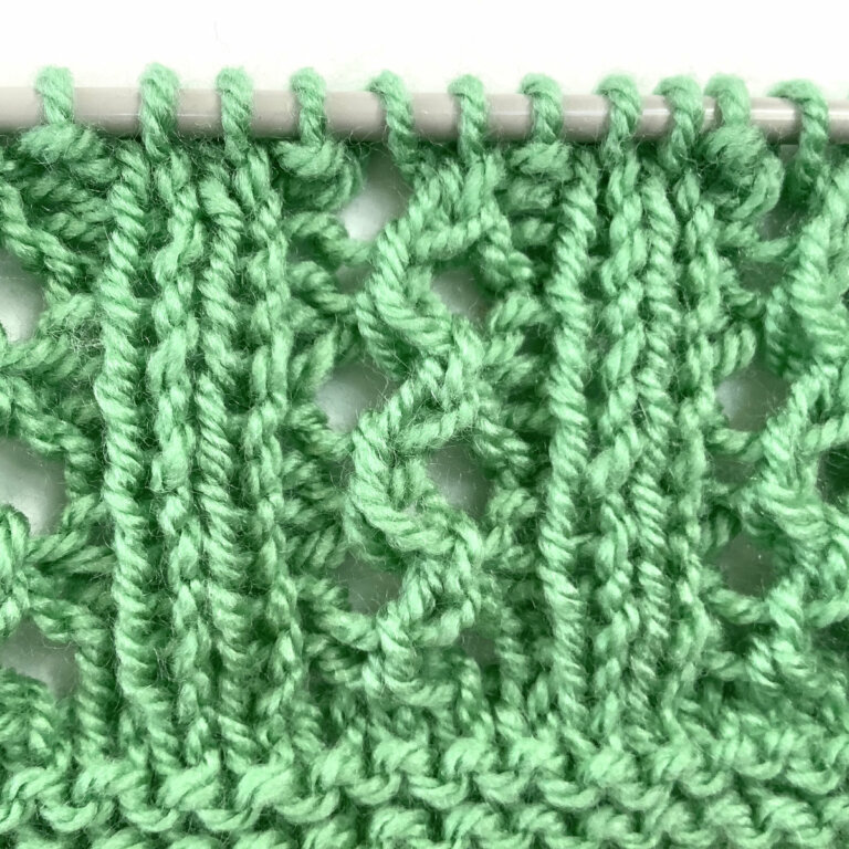 stitch pattern - double lace rib - La Visch Designs