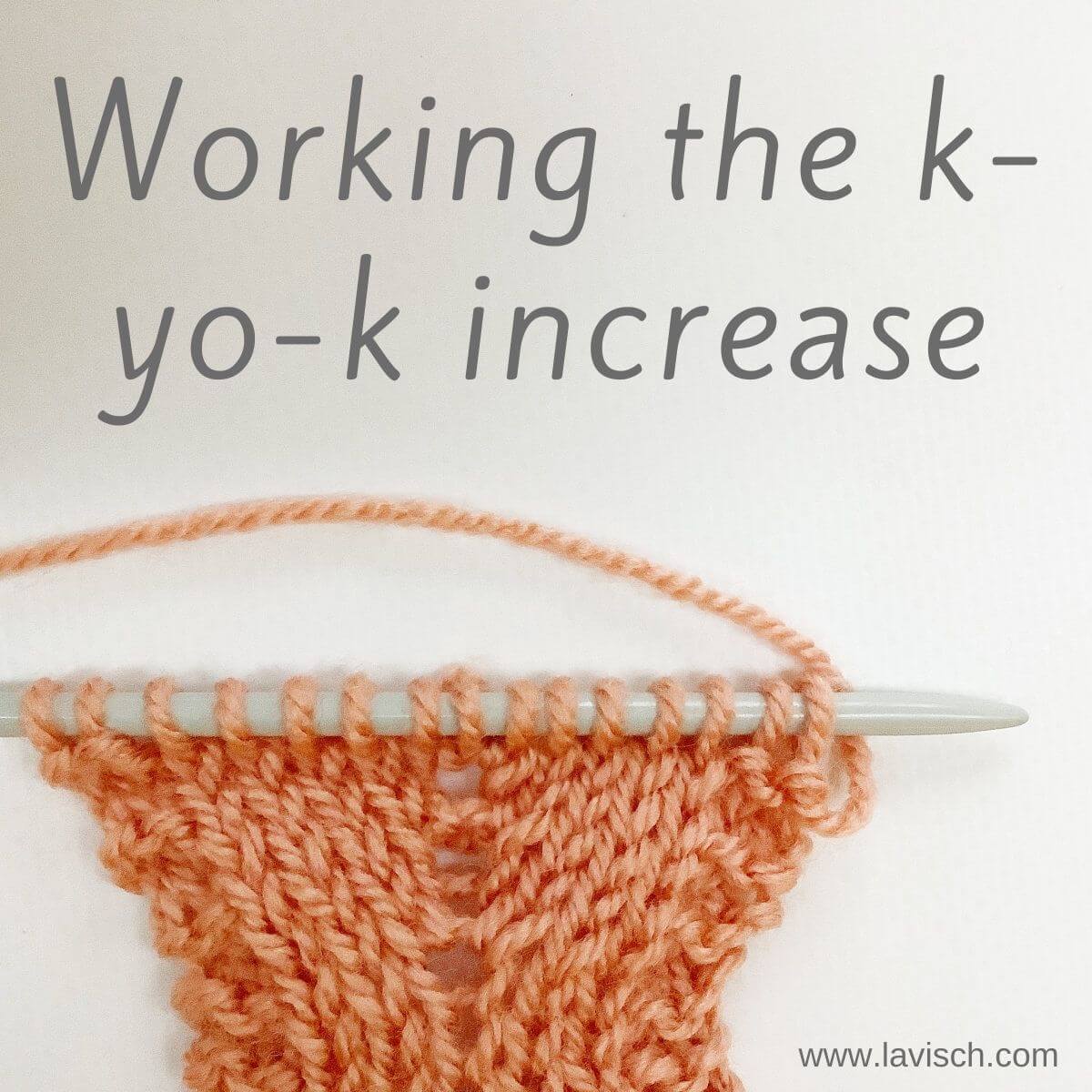 tutorial - working the k-yo-k increase - La Visch Designs