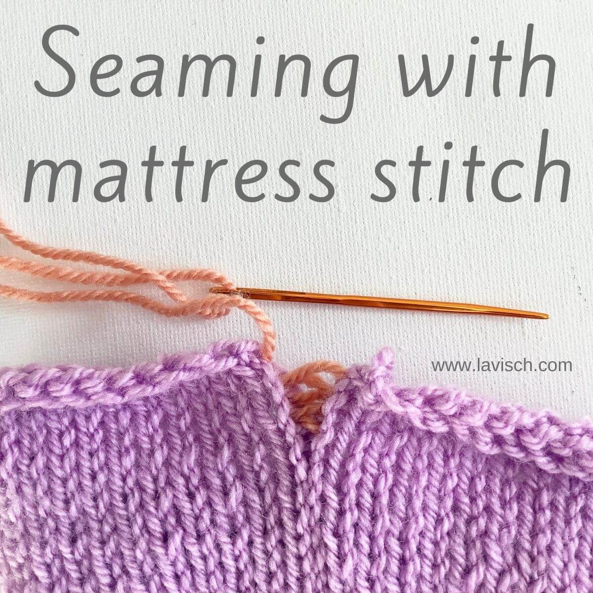 tutorial – seaming with slip stitch - La Visch Designs