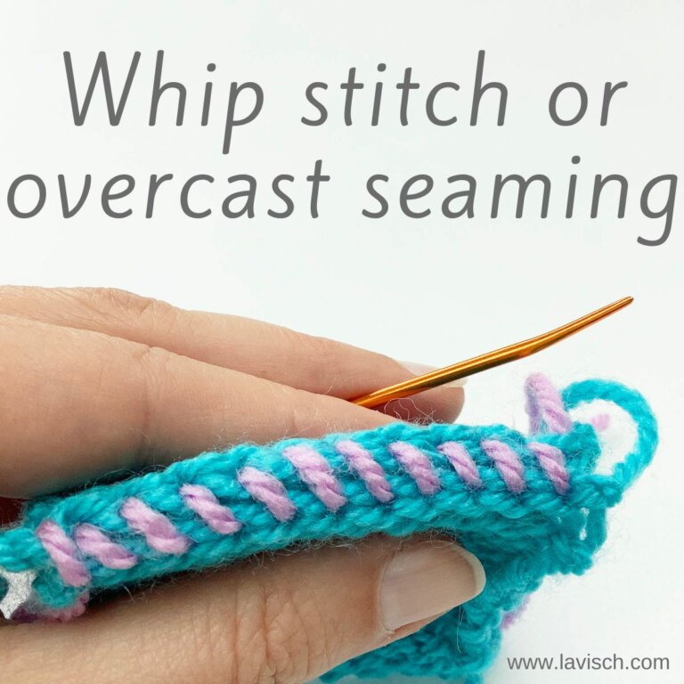 tutorial – whip stitch or overcast seaming - La Visch Designs
