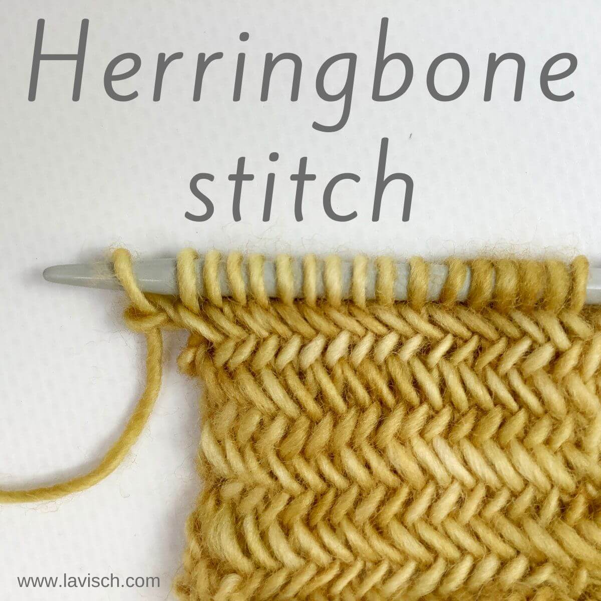stitch pattern – herringbone stitch - La Visch Designs