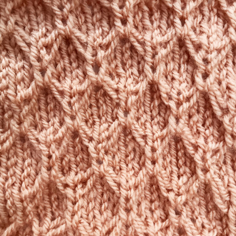 stitch pattern - slip stitch diamond - La Visch Designs