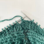 tutorial - two-stitch buttonhole in 2x2 rib - La Visch Designs
