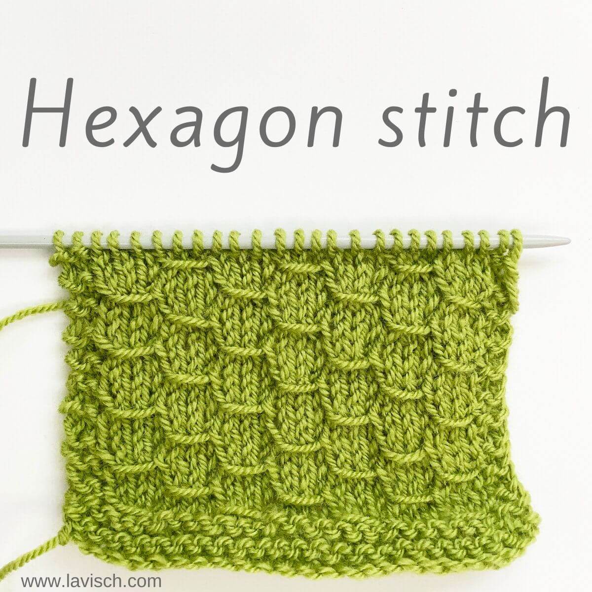 stitch pattern - staggered eyelet stitch - La Visch Designs