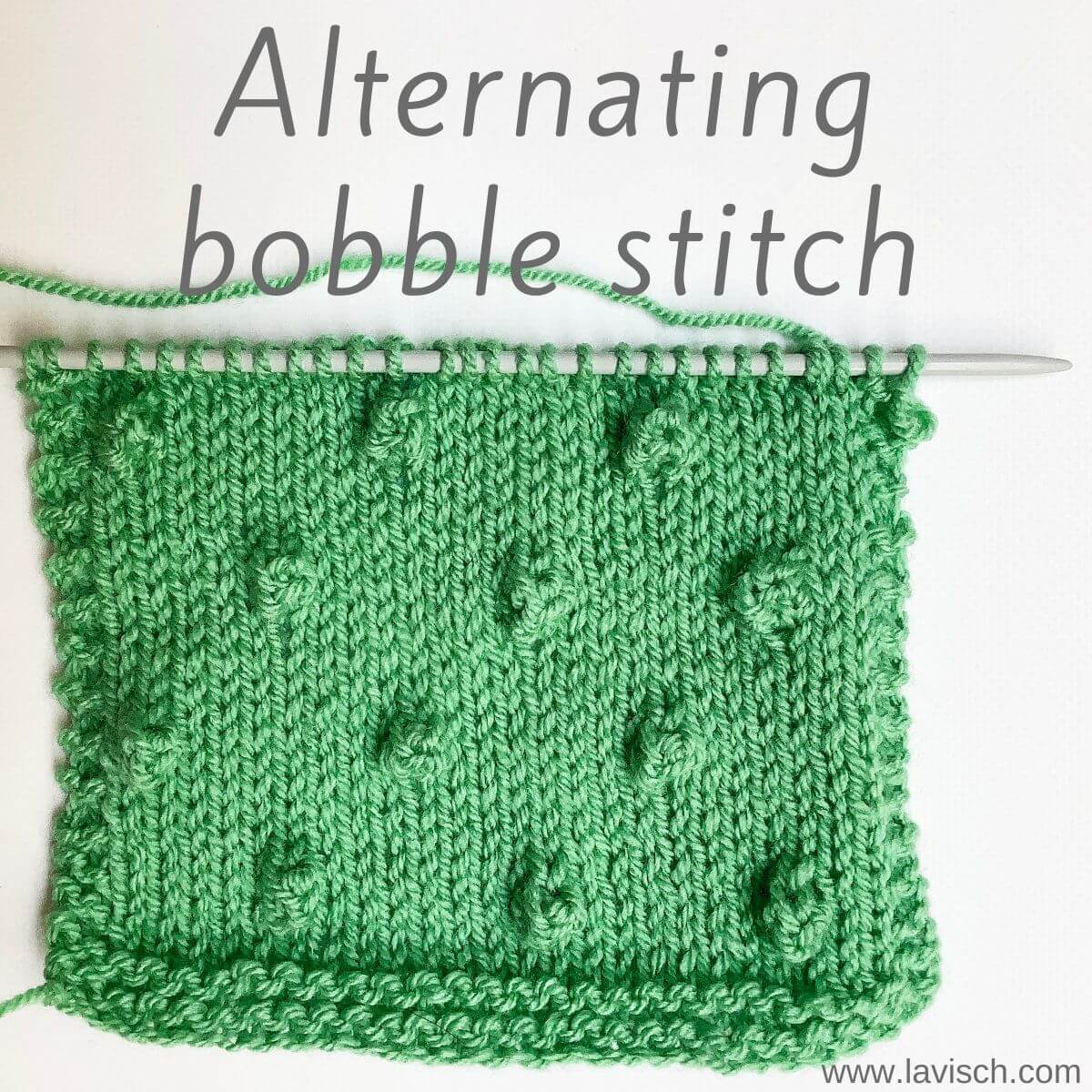 stitch pattern - right slanting diagonal rib - La Visch Designs