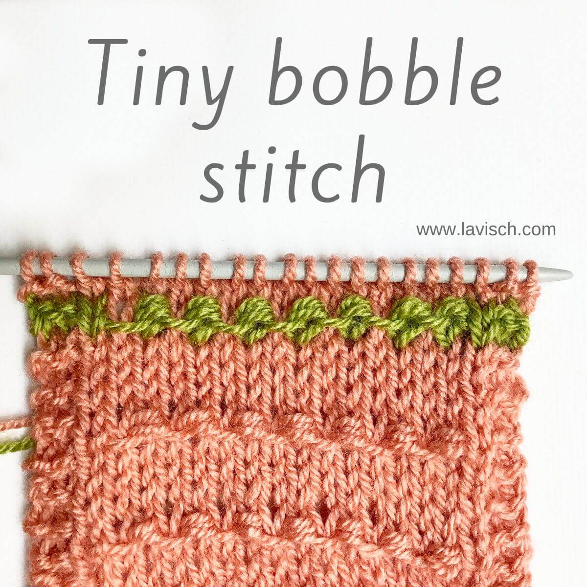 stitch pattern - tiny bobble stitch - La Visch Designs