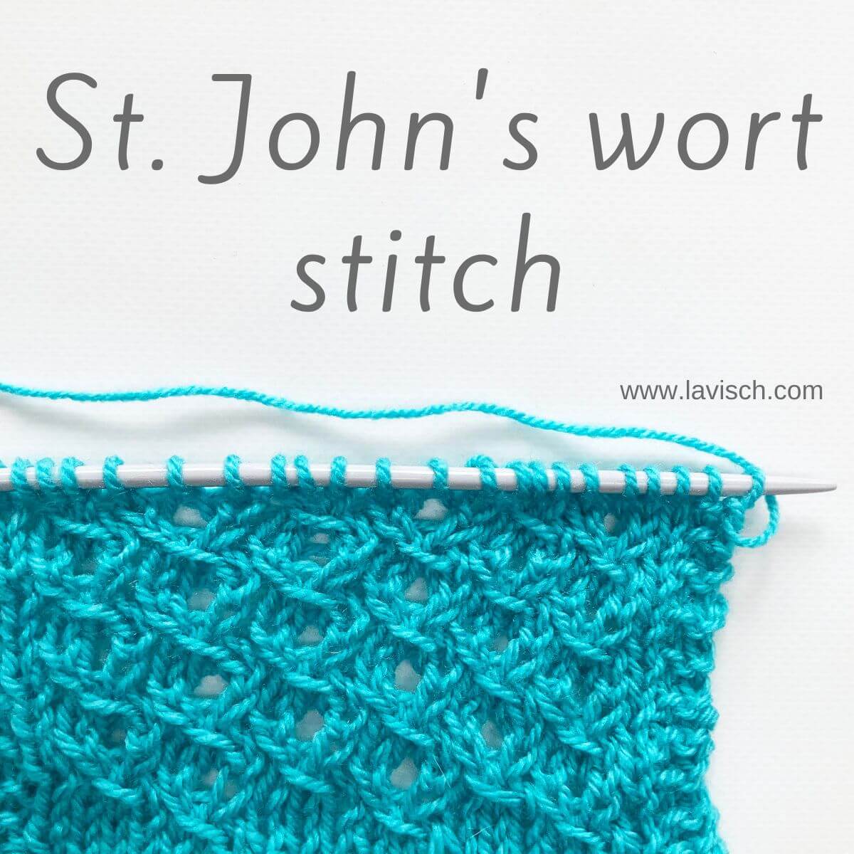 stitch pattern - grand staggered eyelet stitch - La Visch Designs