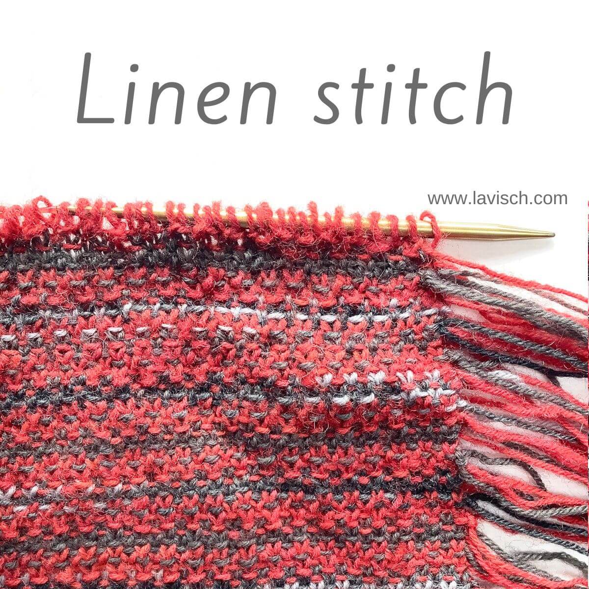 stitch pattern - moss stitch - La Visch Designs
