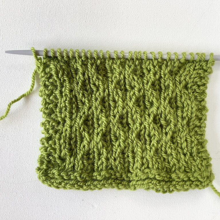 stitch pattern - slip stitch basket weave - La Visch Designs