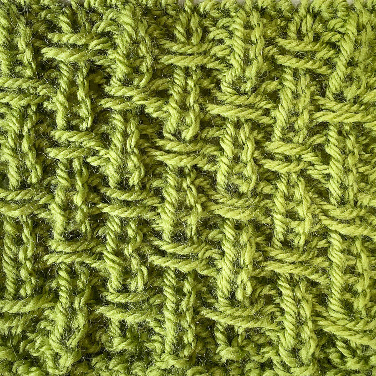 stitch pattern - slip stitch basket weave - La Visch Designs
