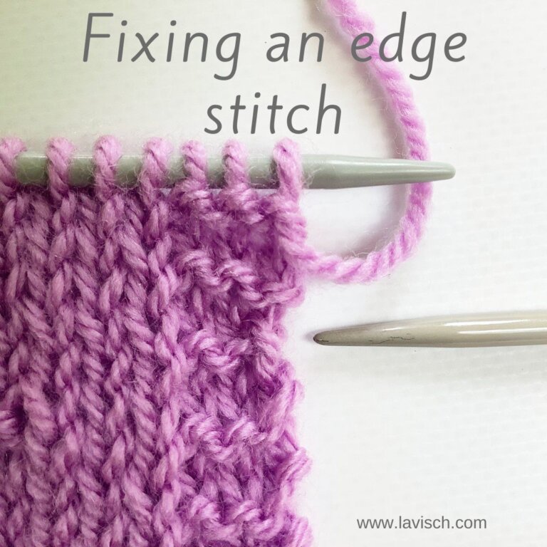 tutorial - fixing an edge stitch - La Visch Designs