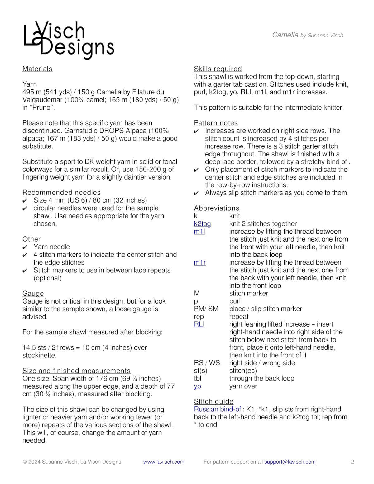 camelia - La Visch Designs