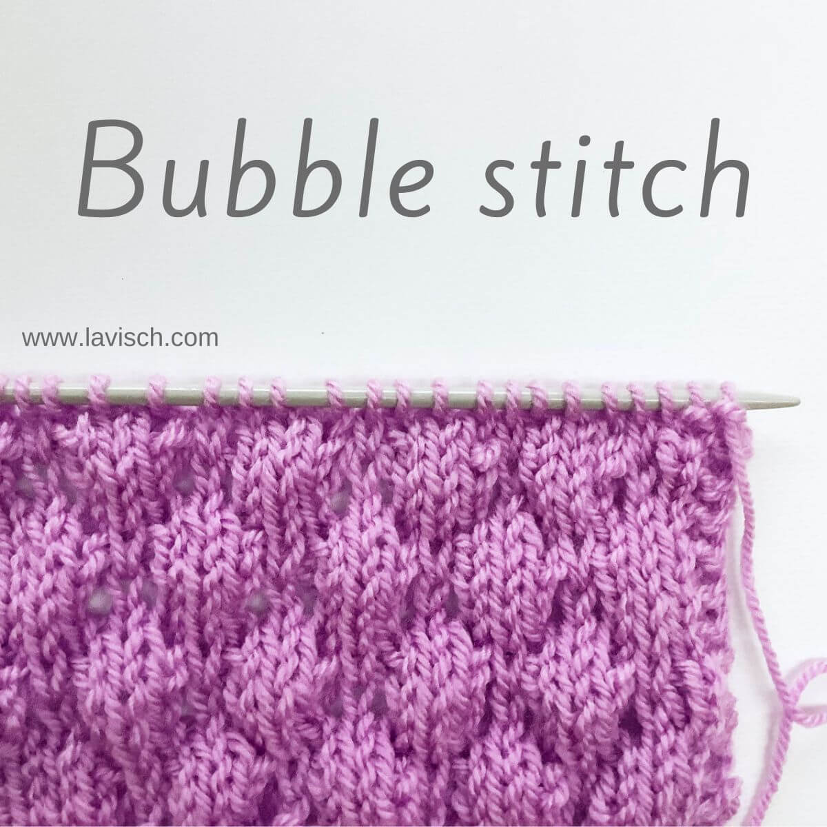 stitch pattern - bubble stitch - La Visch Designs