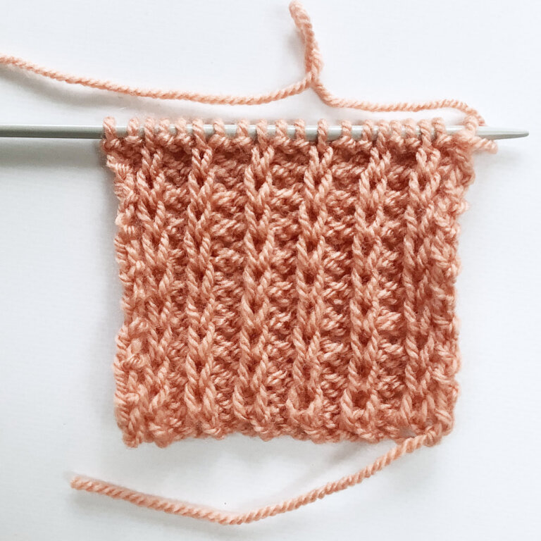 stitch pattern - slip stitch rib - La Visch Designs