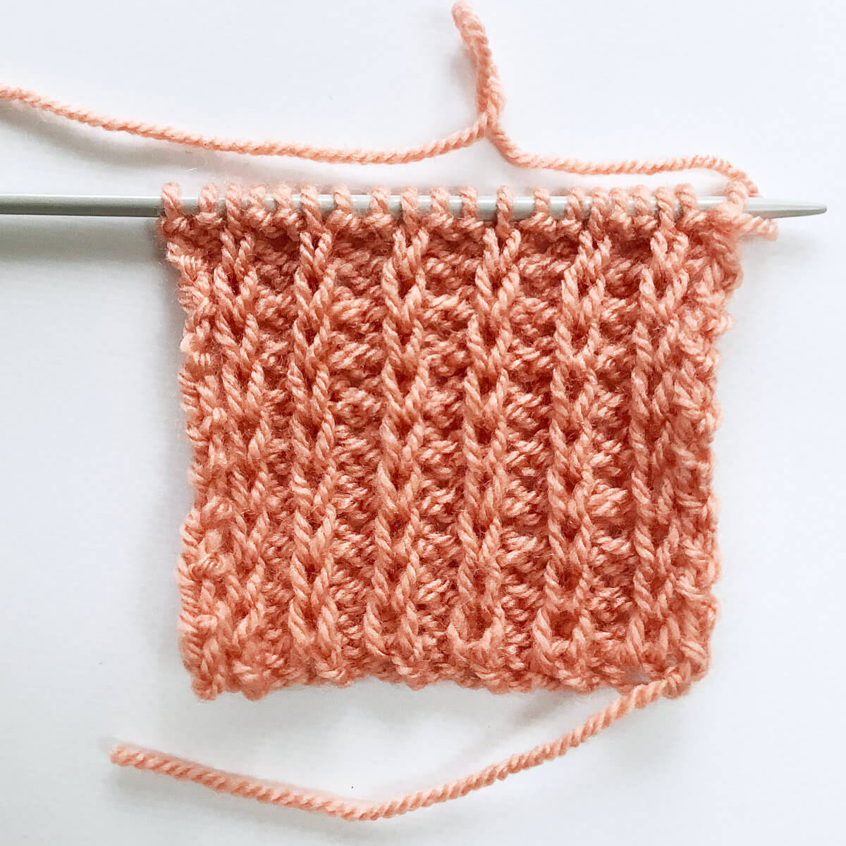 stitch pattern - slip stitch rib - La Visch Designs